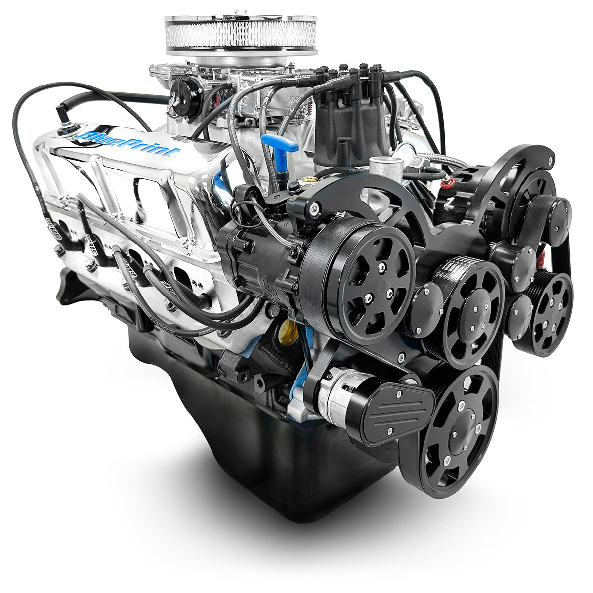 Ford SB Compatible 302 c.i. Engine - 361 HP - Deluxe Dressed with Blac ...